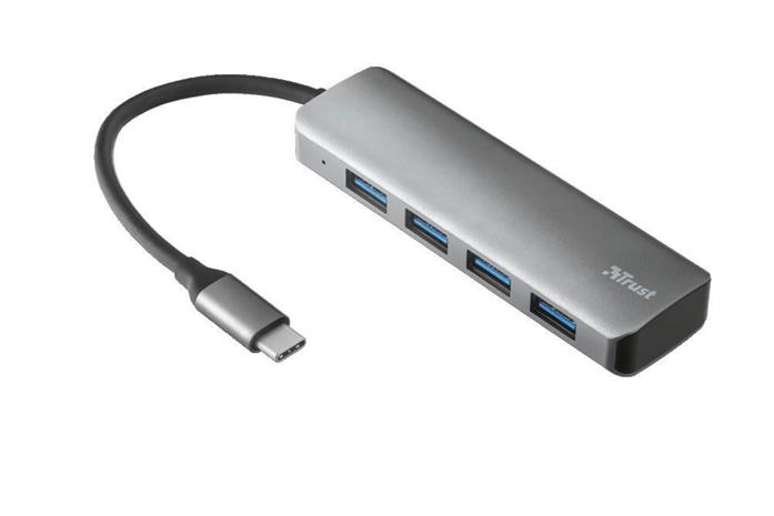 Trust halyx 4-porttinen USB-C hubi, hinta 25 Trust halyx 4-porttinen USB-C hubi, hinta 25