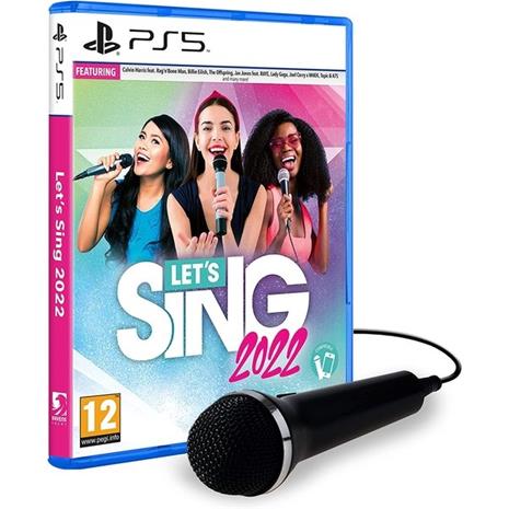 Let's Sing 2022 PS5 -peli + mikrofoni, hinta 45