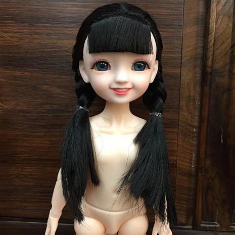 30cm 1/6 bjd nukke 11 niveltä moniväriset hiukset 3d suuret silmät ...